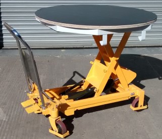 Circular Inspection Table Trolley - Acres Engineering