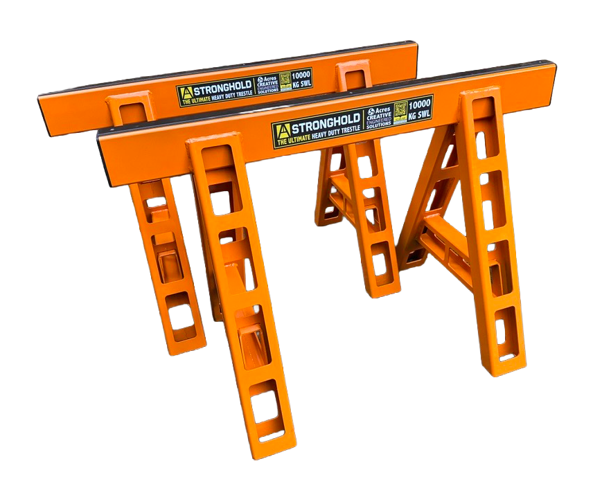 Fully Fabricated Ultra-Heavy-Duty 10 Ton Trestles – Acres Engineering